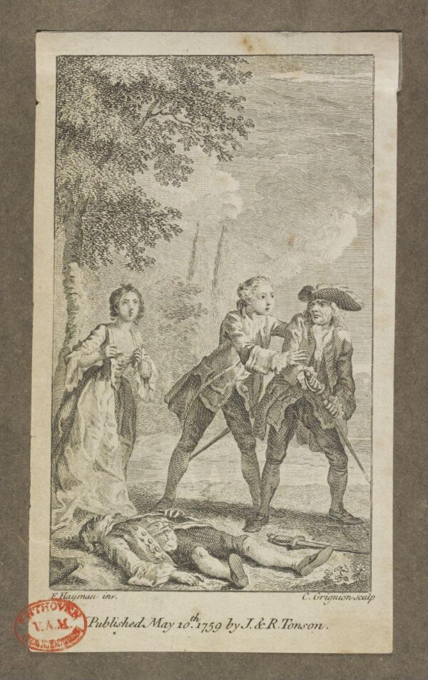 The Fair Penitent | Hayman, Francis RA | Grignion, Charles (the elder ...