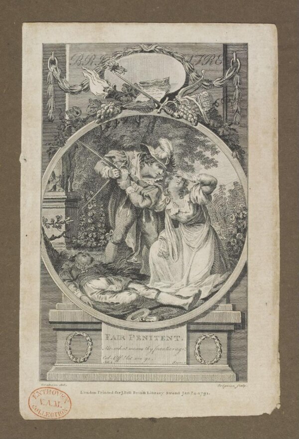The Fair Penitent | Graham | Grignion, Charles (the elder) | V&A ...