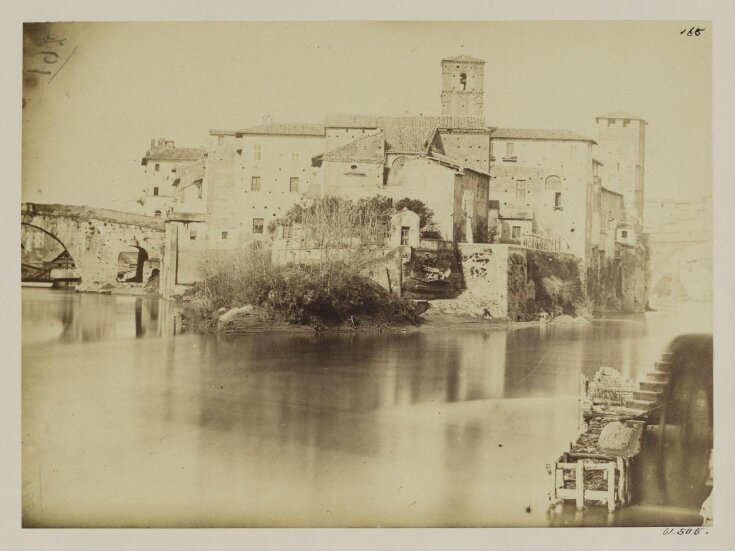 The Tiber - The Island, with remains of the Fortifications of the Kings ...