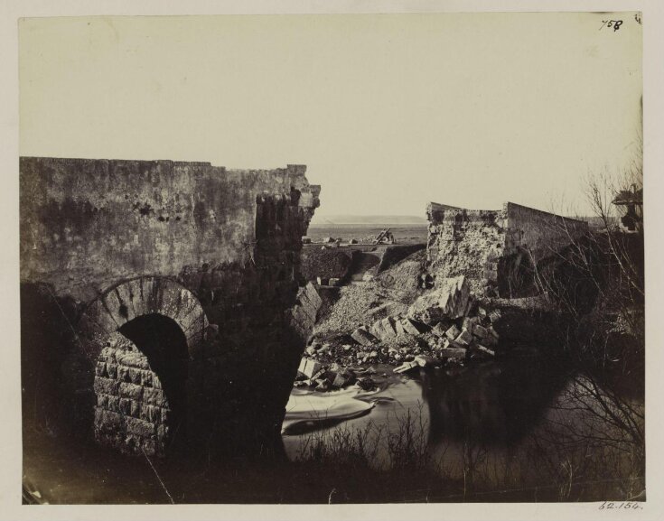 Bridges - Pons Salarius, as destroyed in 1867, shewing the old ...