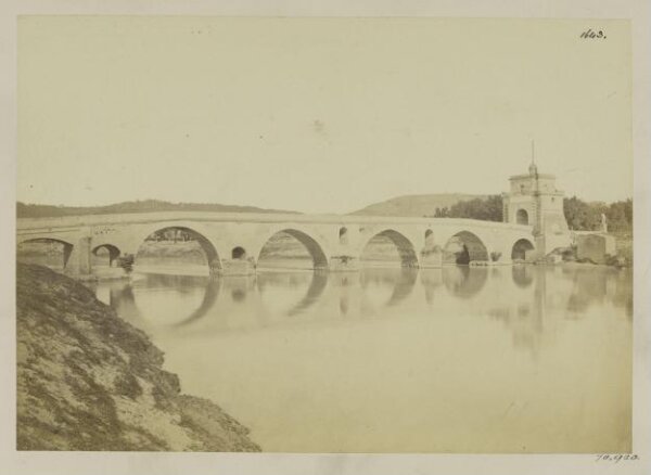 Bridges - View of the Ponte Molle, the ancient Pons Molvius, or Mulvius ...