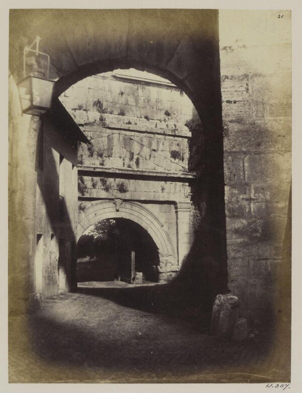 Gates of Rome and Aqueducts - Arch of Augustus at the Porta Tiburtina ...