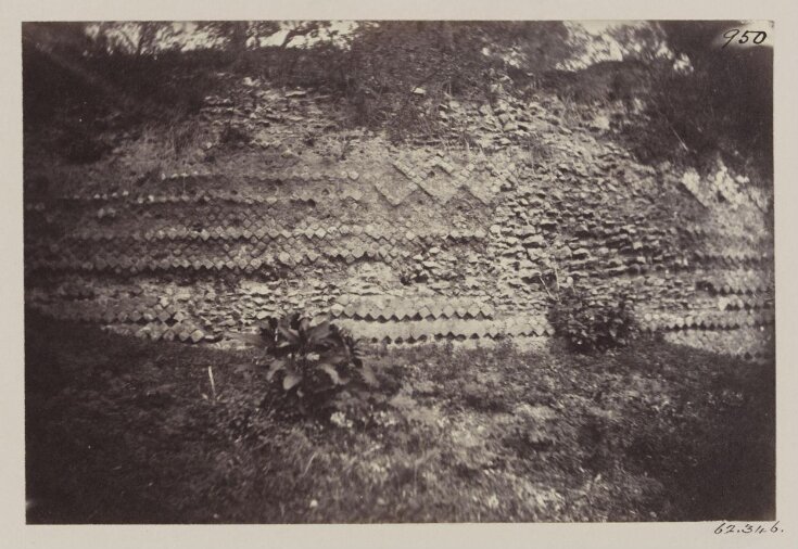 Construction - Peculiar net-work, Opus Reticulatum, in a wall of an ...