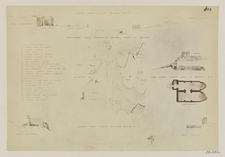 Gates, Porta Capena - Plan and Section of the Valley between the ...