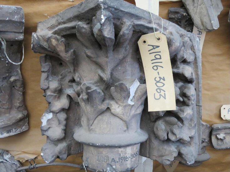 Plaster cast after capital from the Sainte-Chapelle | V&A Explore The ...