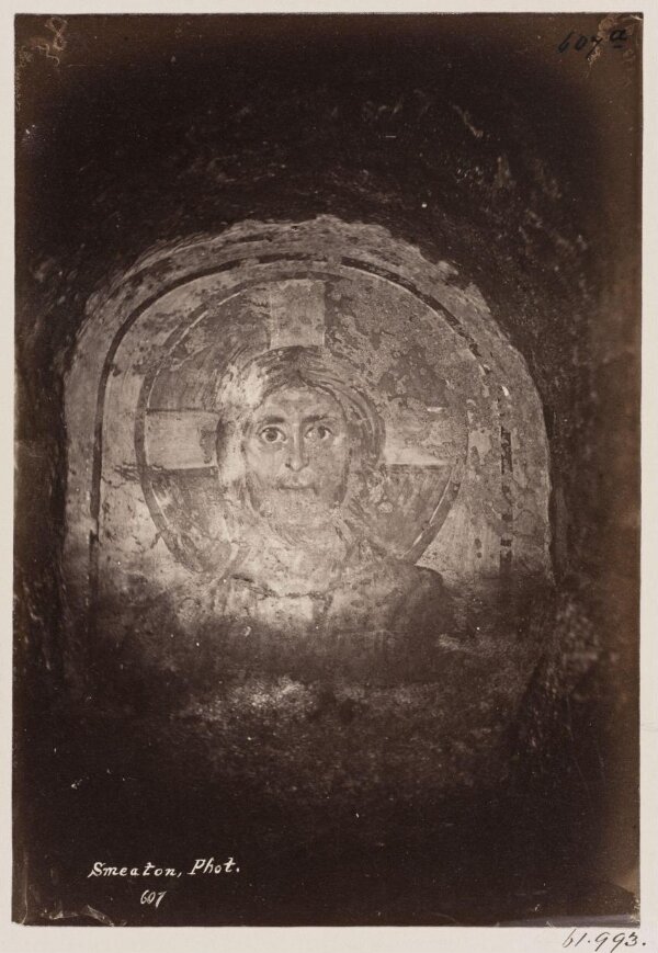 Catacomb of S. Pontianus - Head of Christ, A.D. 858-867 | Smeaton ...