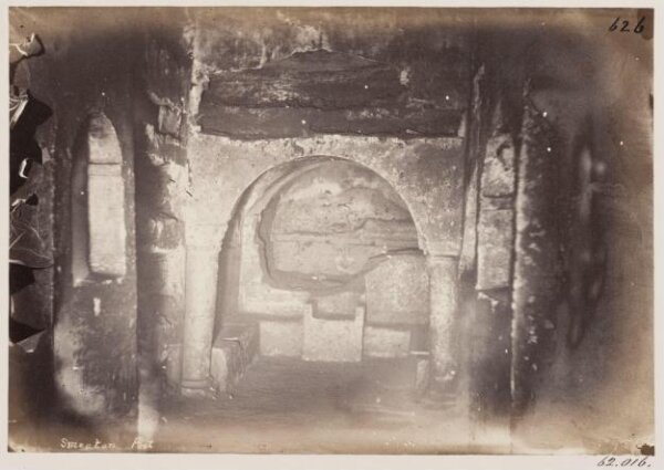 Catacomb of S. Agnes - Cubiculum, with Columns, and place for the Altar ...