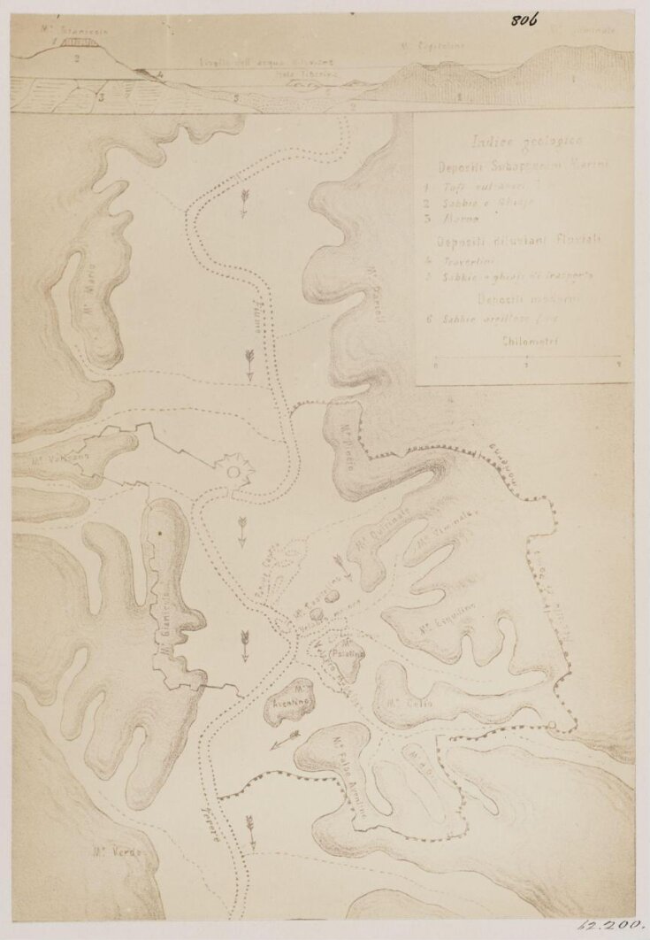 Geological Plan of Rome. From Ponzi. | Parker, John Henry | V&A Explore ...