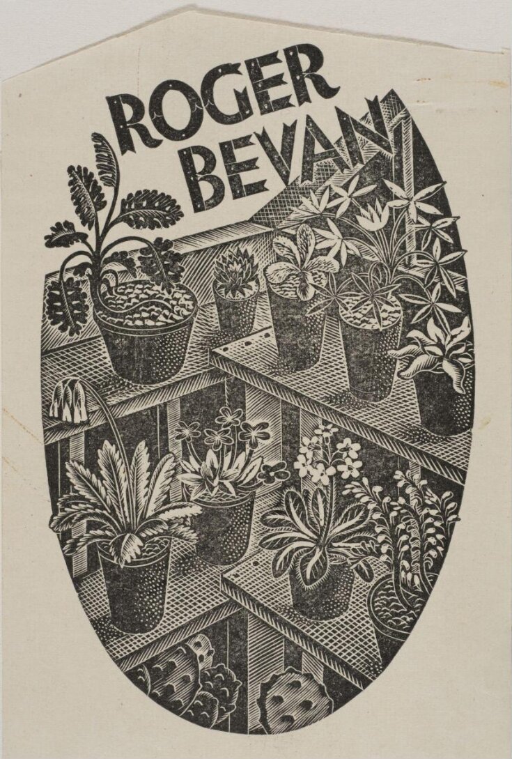 proof for a bookplate for Roger Bevan | Ravilious, Eric | V&A Explore ...
