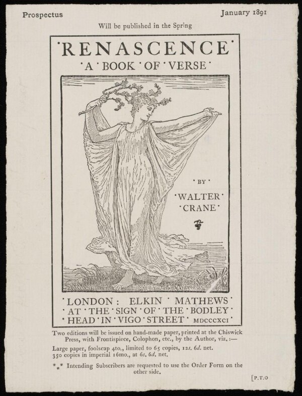 Renascence, a book of verse. | Walter Crane | V&A Explore The Collections
