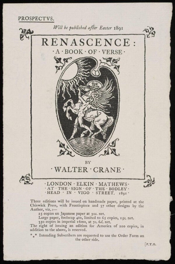 Renascence, a book of verse | Walter Crane | V&A Explore The Collections