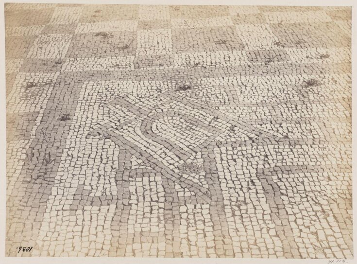 Ostia - Mosaic Pavement in the Thermae, representing the walls and gate ...