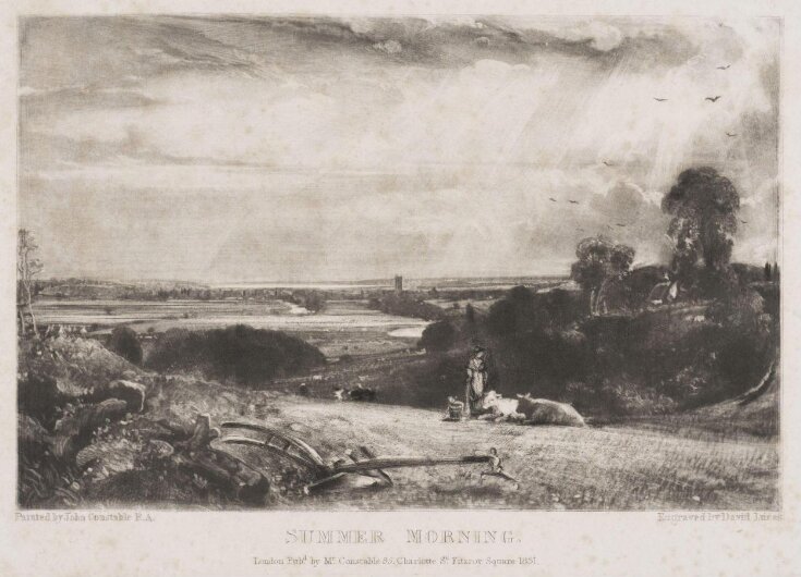 SUMMER MORNING | Constable, John RA | Lucas, David | Constable, John RA | V&A Explore The ...
