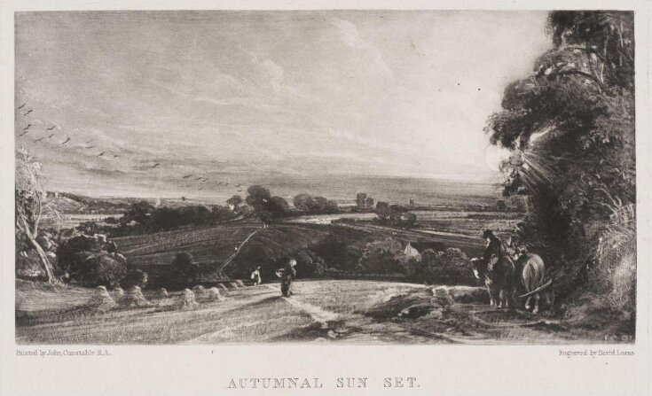 AUTUMNAL SUN SET | Constable, John RA | Lucas, David | Constable, John ...