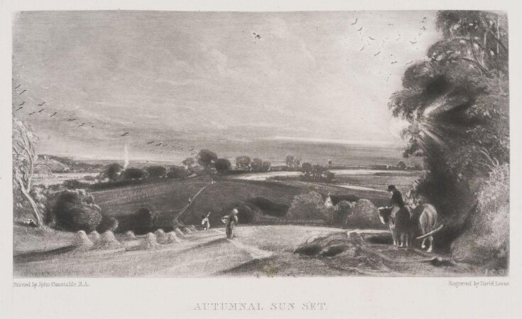 AUTUMNAL SUN SET | Constable, John RA | Lucas, David | Constable, John ...
