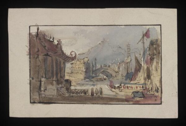 Set design by the Grieve family, showing an Asian town | Grieve | V&A ...
