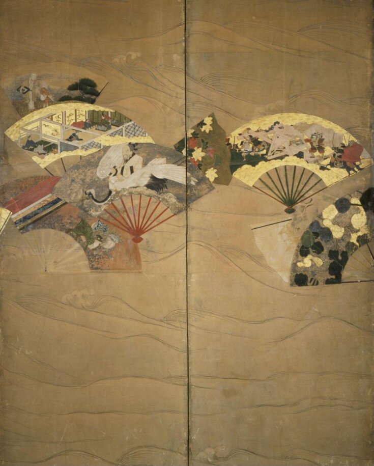 Fans floating down a stream | V&A Explore The Collections
