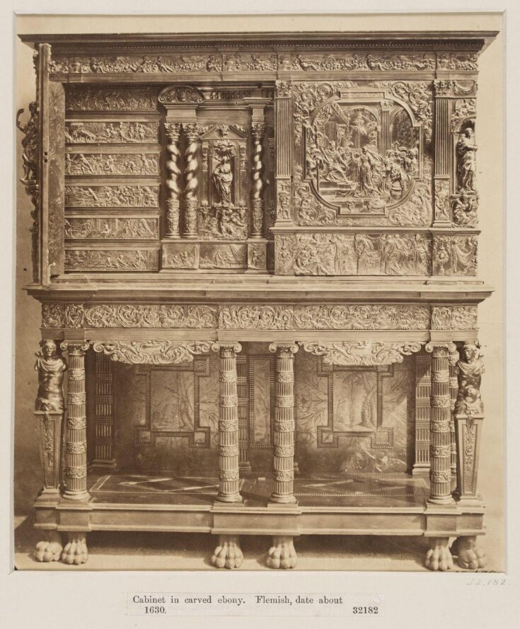 Flemish cupboard in carved ebony | Charles Thurston Thompson | V&A ...