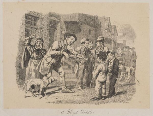 A blind fiddler | Geikie, Walter | V&A Explore The Collections