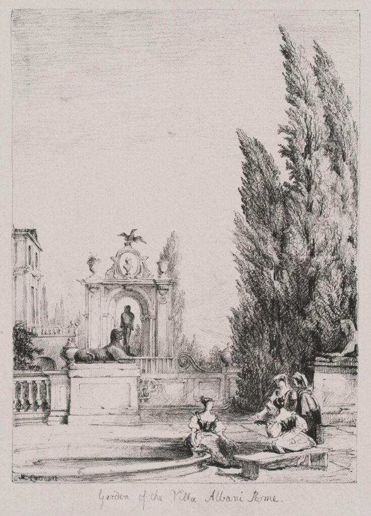Garden of the Villa Albani, Rome | | Lady Maria Callcott | Lady Maria ...