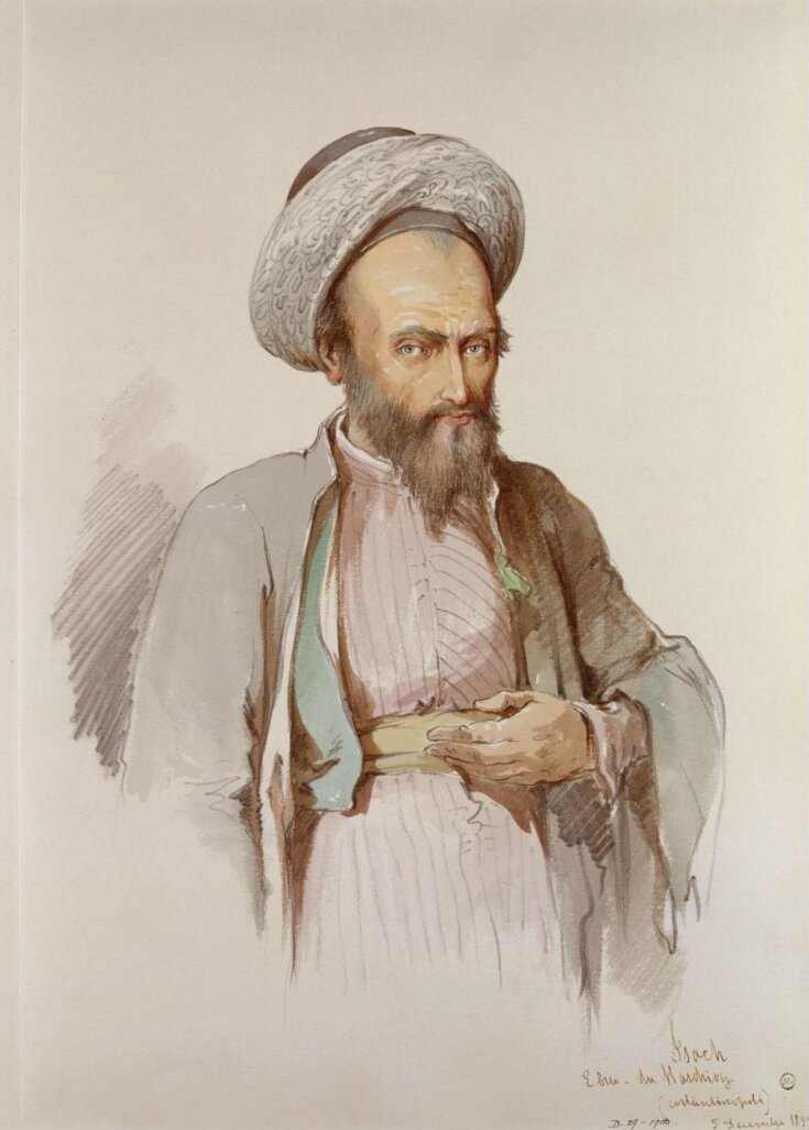 Portrait of Isaac, a Karaite Jew from Hasköy near Constantinople ...