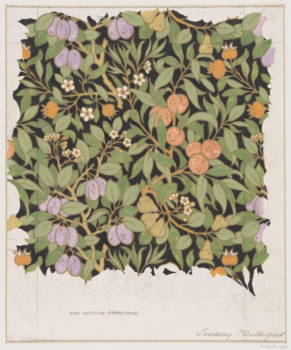 Design for a printed textile | Lindsay Phillip Butterfield | V&A ...