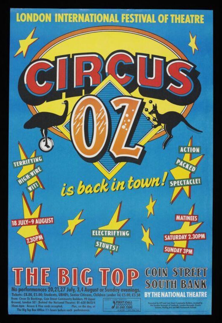 Circus Oz Logo Administrator And Employee Support Circus Oz Logo