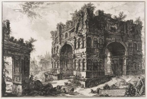 View of the Temple of Janus (Arch of Janus Quadrifrons), Rome ...