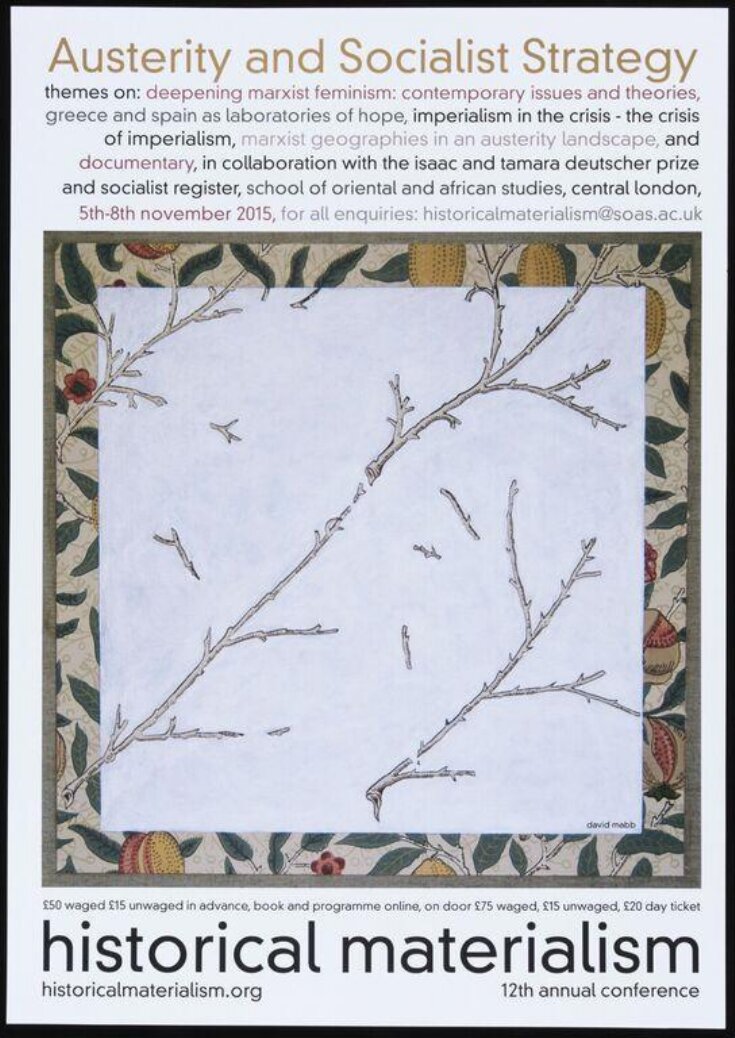 Austerity and Socialist Strategy | Mabb, David | V&A Explore The ...