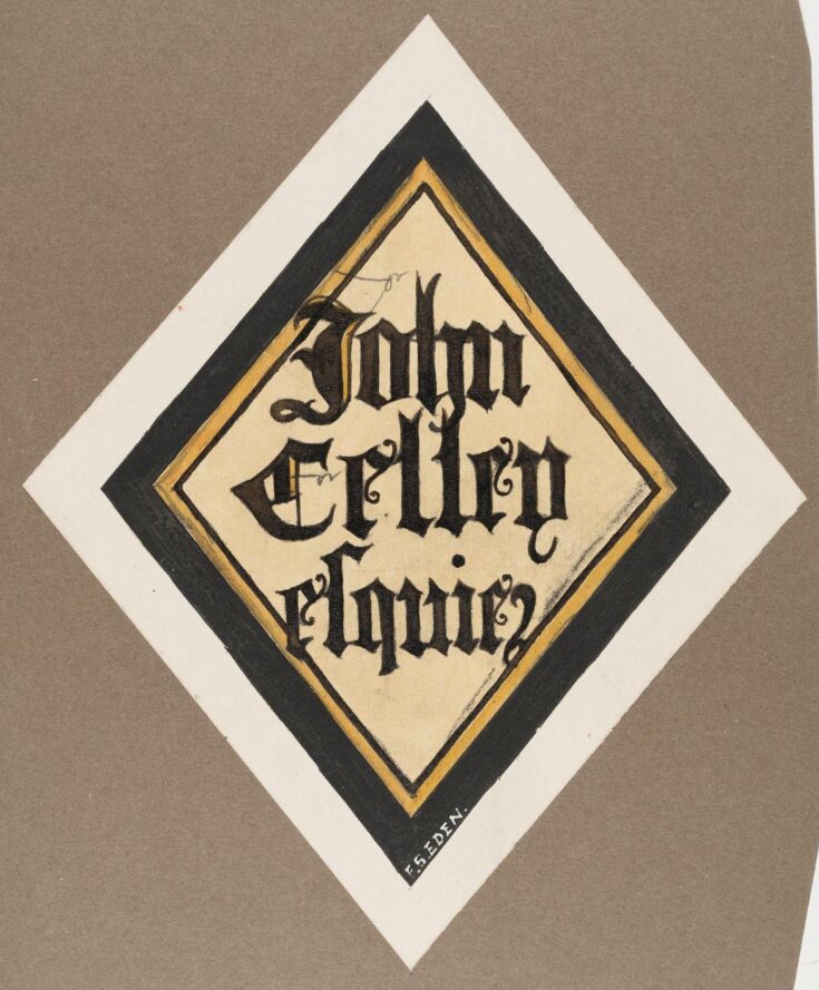 Record Drawing | Eden, F. Sydney | V&A Explore The Collections