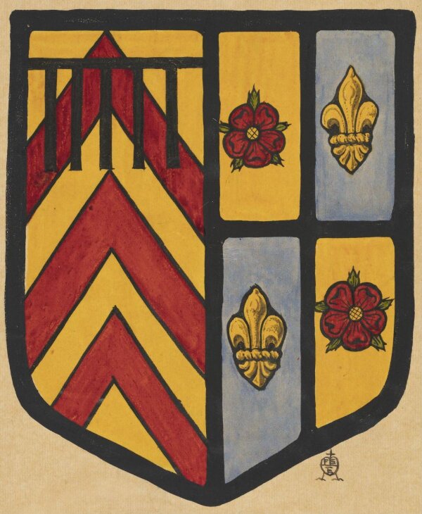 Copy of a stained glass shield of arms in Colchester Castle | Eden, F ...