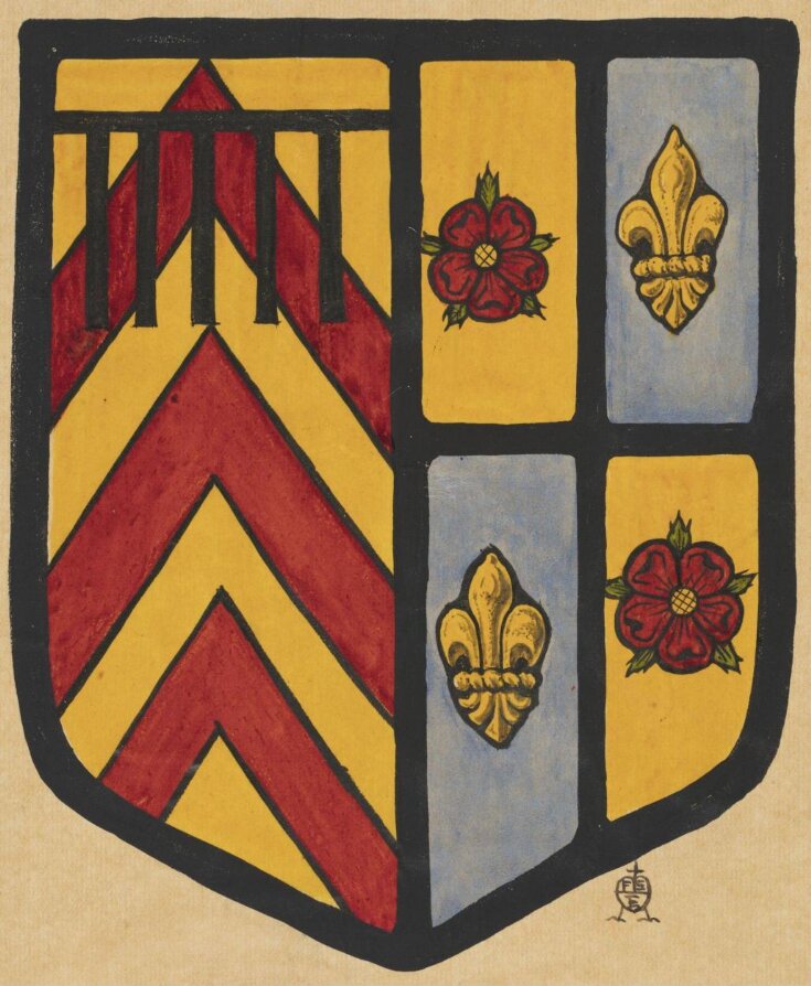 Copy of a stained glass shield of arms in Colchester Castle | Eden, F ...