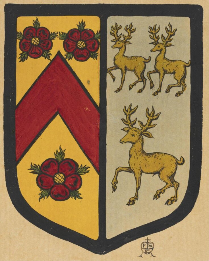 Copy of a stained glass shield of arms in Colchester Castle | Eden, F ...