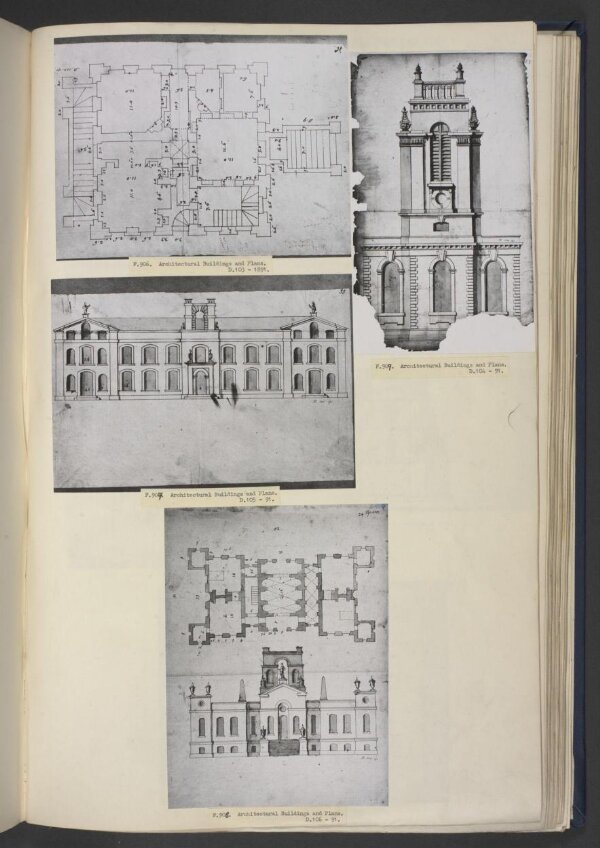 Proposal for re-fronting the principal elevation of Glympton Manor ...