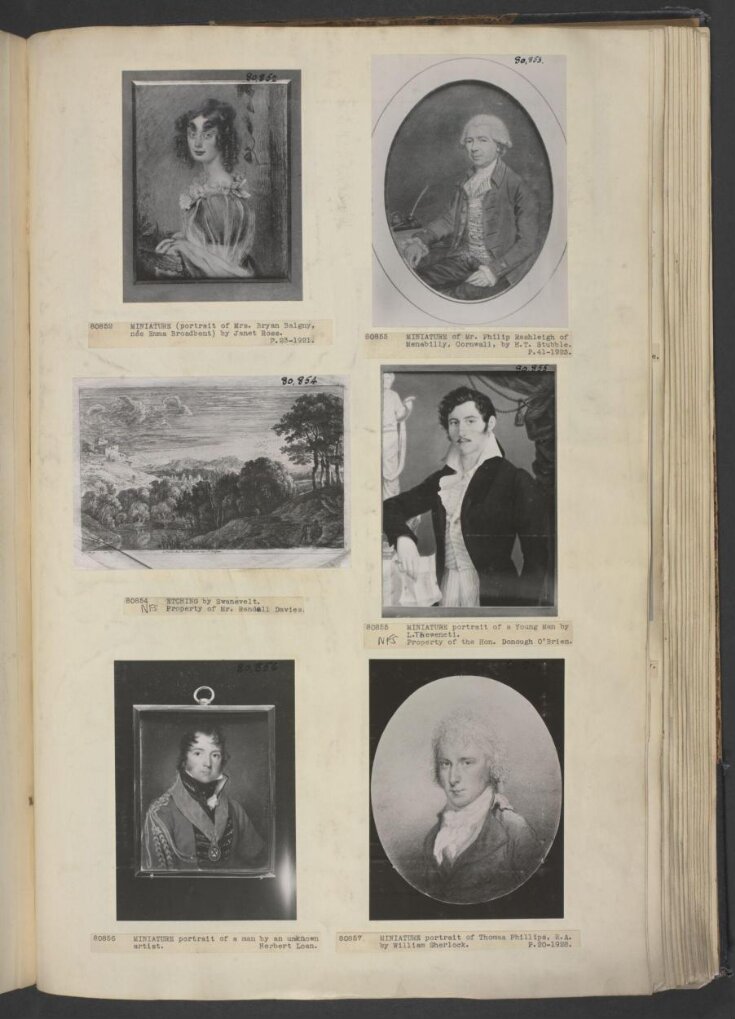 Portrait miniature of Mrs Bryan Thomas Balguy, born Emma Broadhurst ...