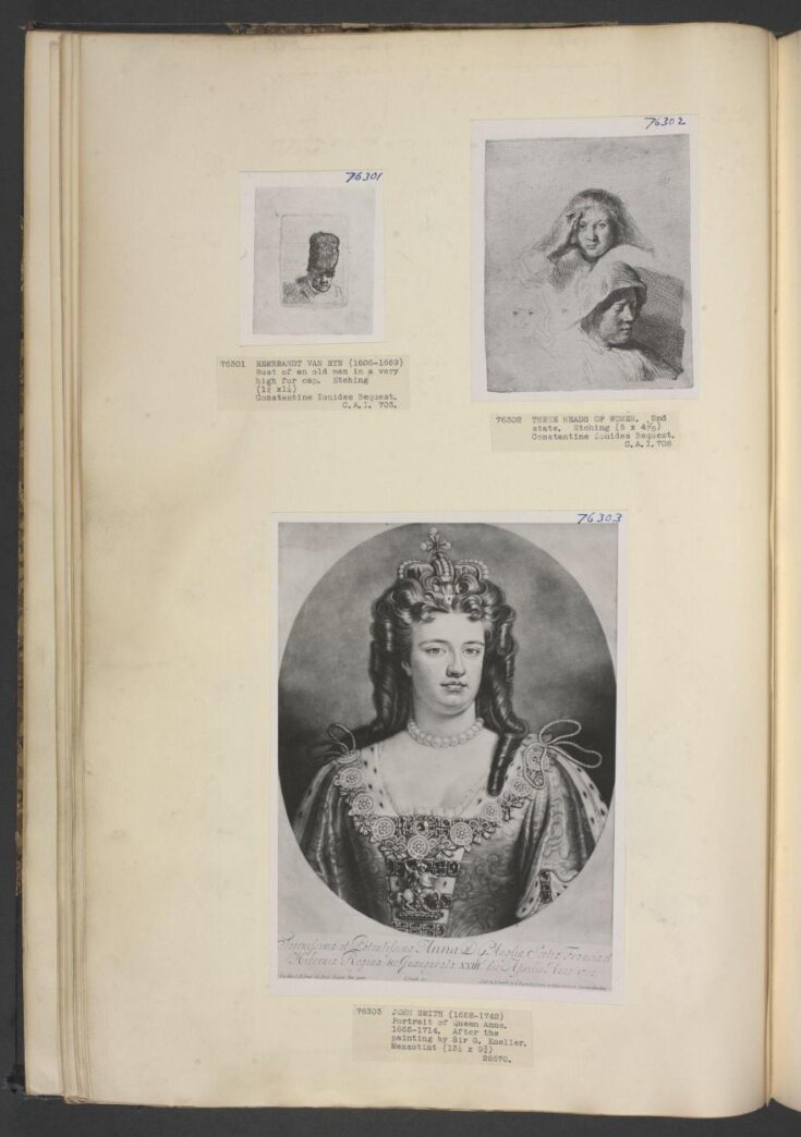 Portrait of Queen Anne of England | Kneller, Godfrey (Sir, Bt) | Smith, John | V&A Explore The ...