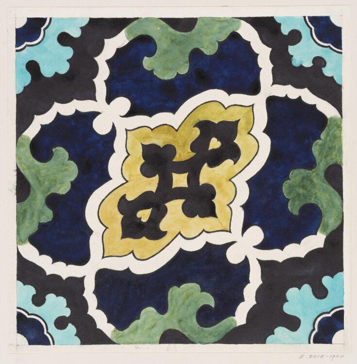 Drawing of Tile Decoration | Richmond, Ernest Tatham | V&A Explore The ...