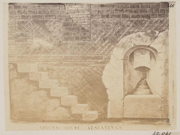 Aqueducts - interior of Castellum Aquae and Specus of the Aqua Sabatina ...