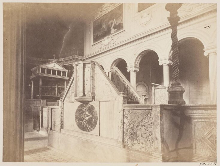 Church and Altar Decoration - S. Clement, Ambo with paschal Candlestick ...