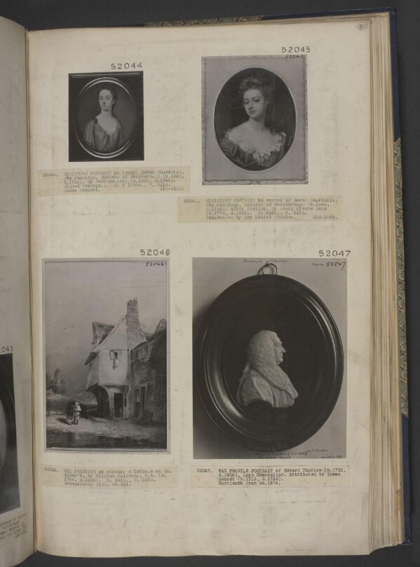 Portrait miniature of the Duchess of Marlborough | Henry Pierce Bone ...