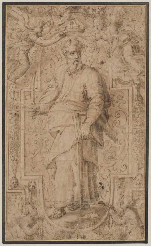 St Bartholomew with four angels | V&A Explore The Collections