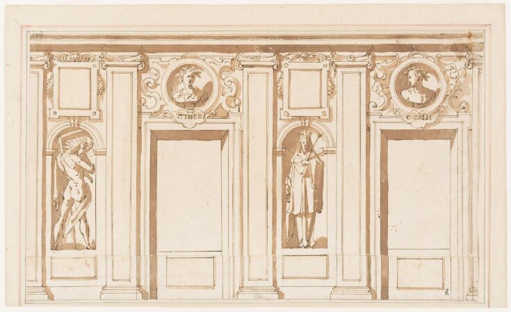 Preliminary design for the gallery of the Palazzo Ruspoli, Rome ...