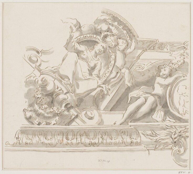 Design for the corner of a coved ceiling | Parodi, Domenico | V&A ...