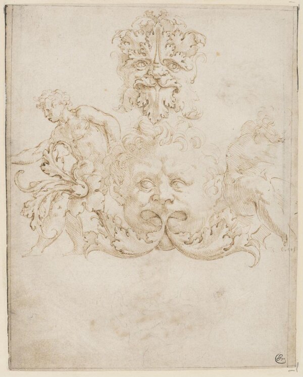 Design for grotesque ornament | V&A Explore The Collections