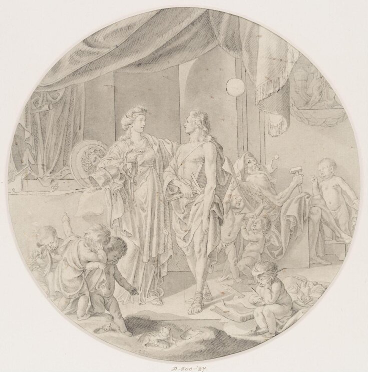Minerva encouraging the Arts | Charles-Nicolas Cochin | V&A Explore The ...