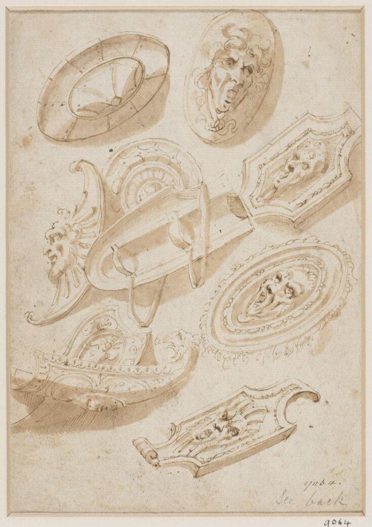 Designs for ornamental shields | Unknown | V&A Explore The Collections