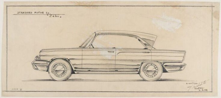 Design for a car | Giovanni Michelotti | V&A Explore The Collections