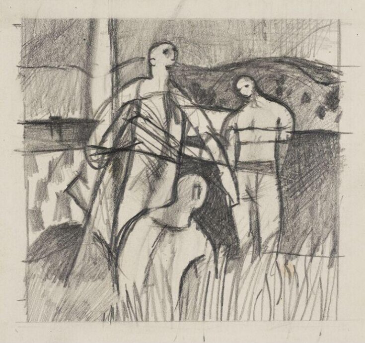 Study for 'Harvest Assembly' | Keith Vaughan | V&A Explore The Collections