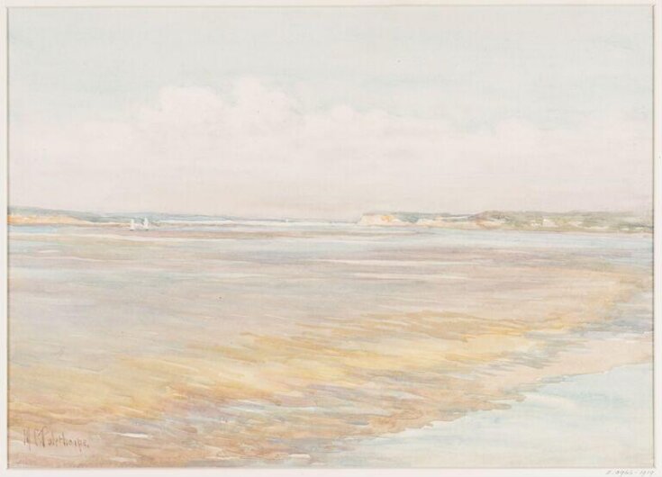 The Mouth of the Seine. Shore scene at low tide | Palethorpe, Mary Cox ...