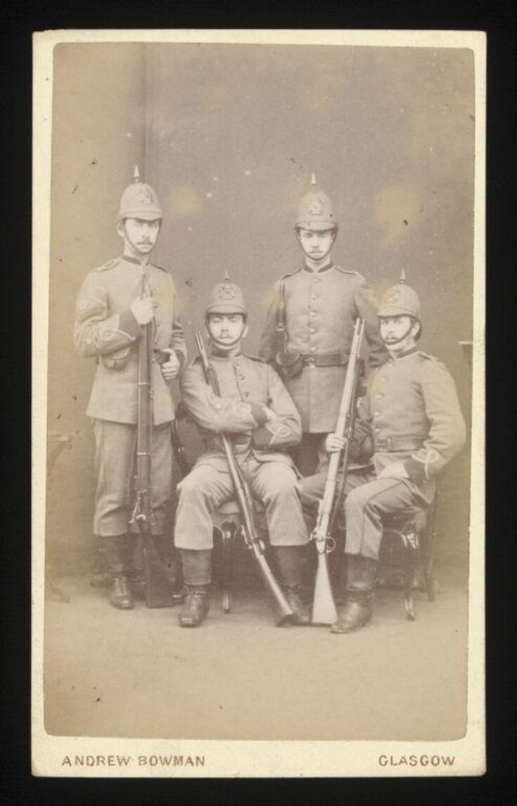 Portrait of Four Soldiers | Bowman, Andrew | V&A Explore The Collections